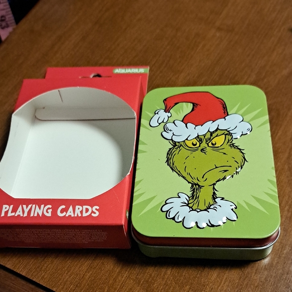 Dr. Seuss | Holiday | Dr Seuss Green And Red Grinch Holiday Playing ...